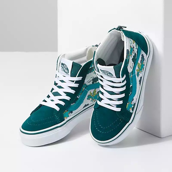Vans | Shoes | Vans Kids Sk8hi Zip Shoe Mythical Glow Deep Teal Dragon ...